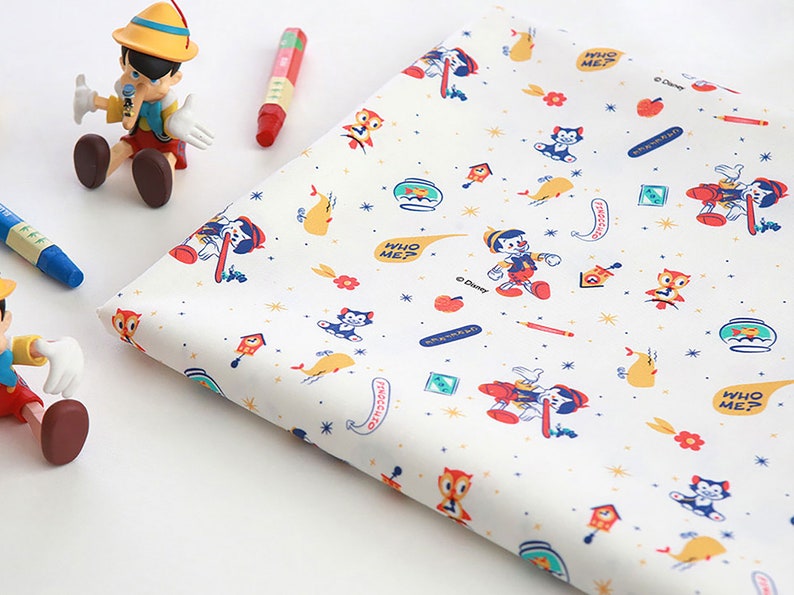 Pinocchio | Disney Cotton by the Yard Made in Korea Premium Fabric ...