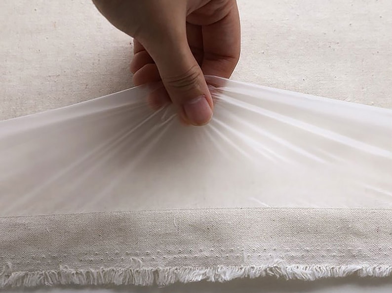 Natural Laminated | TPU Laminated Cotton Linen by the Yard 4 Colors ...
