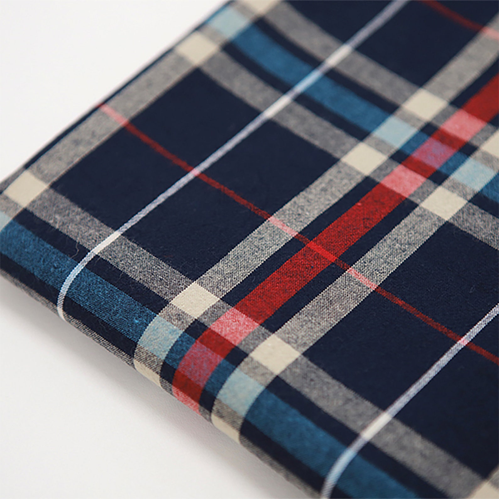 Royal Navy Check Washed Cotton by the Yard Made in Korea - Etsy