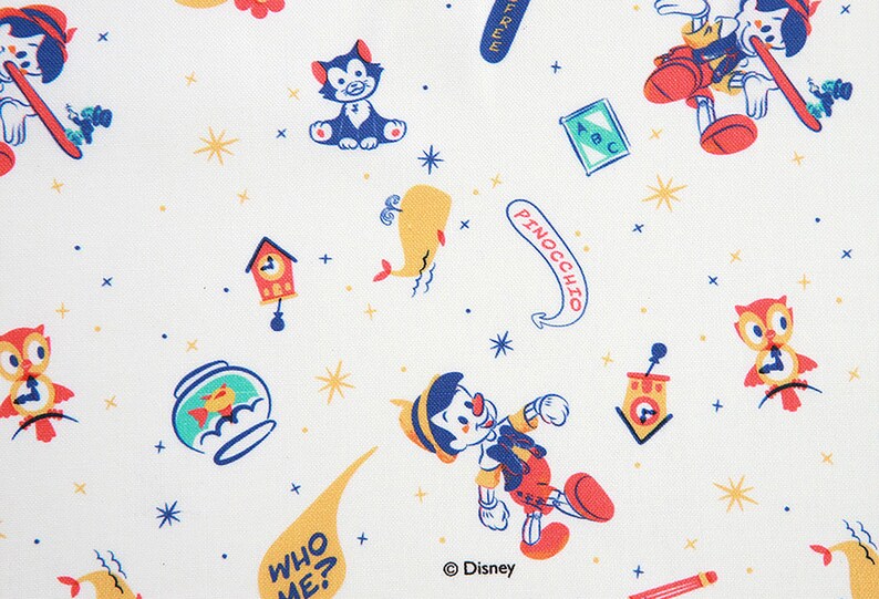 Pinocchio | Disney Cotton by the Yard Made in Korea Premium Fabric ...