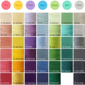 No. 46-90 of 90 Colors 45s/2 Prime Sewing Thread Polyester and Nylon in ...