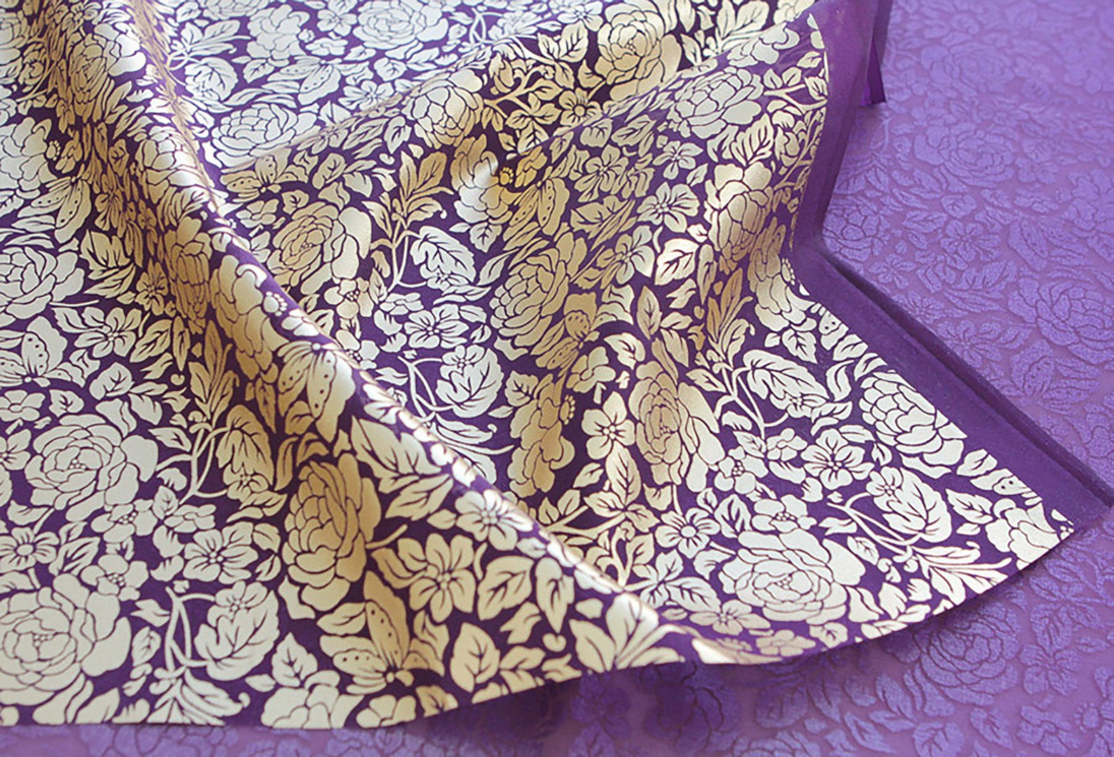 Golden Roses | Hanbok Fabric by the Yard Korean Silk Made in Korea 14 ...