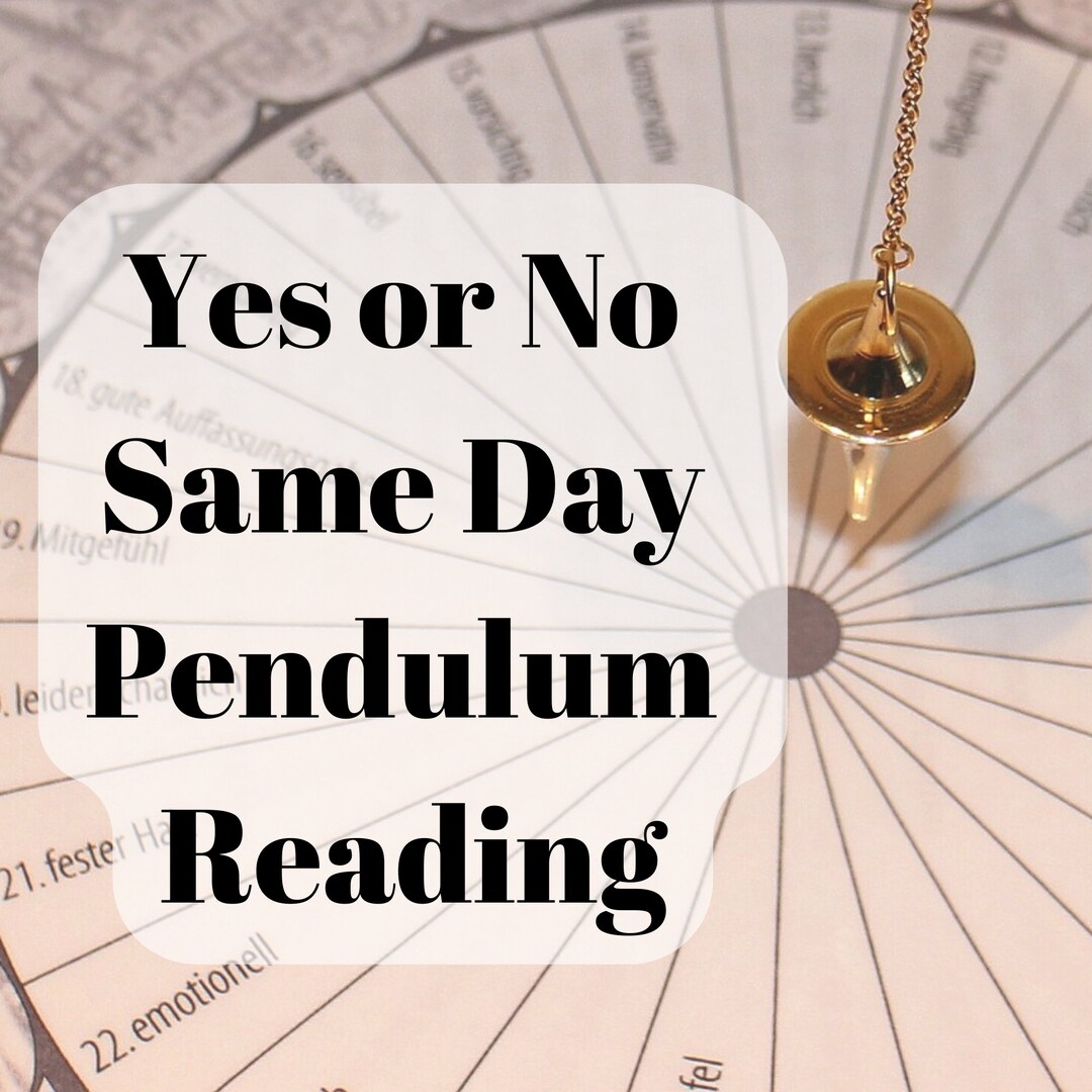 1 YES/NO Question to the Pendulum and Tarot Card - Etsy