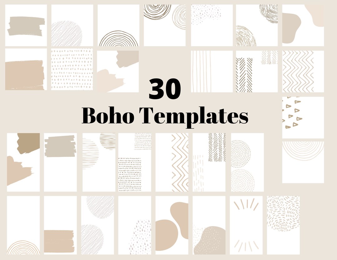 Boho Instagram Templates Boho Backgrounds Boho Themed Posts - Etsy
