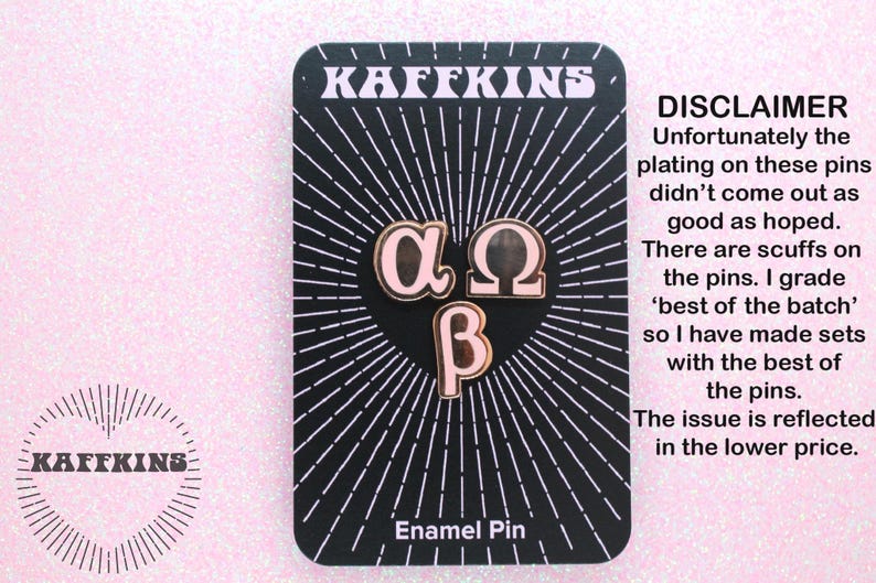 Rosegold Omegaverse Anime Manga Enamel Pins - Kaffkins - Etsy