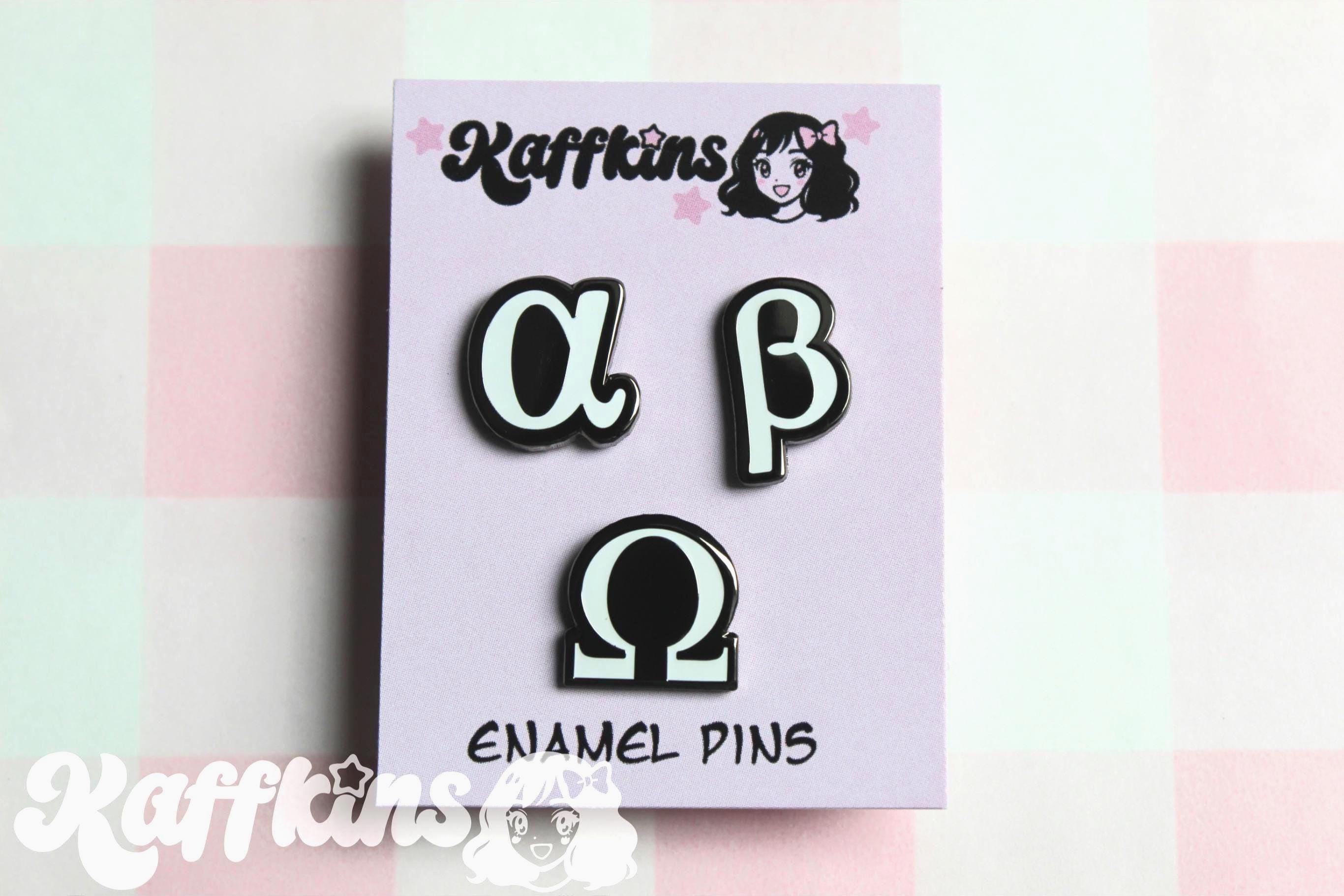 Black Omegaverse Anime Manga Enamel Pins - Alpha - Beta - Omega ...