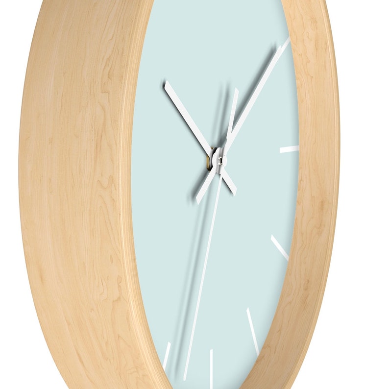 Mint Green Wall Clock Teal Wall Clock Turquoise Wall Clock Scandinavian ...