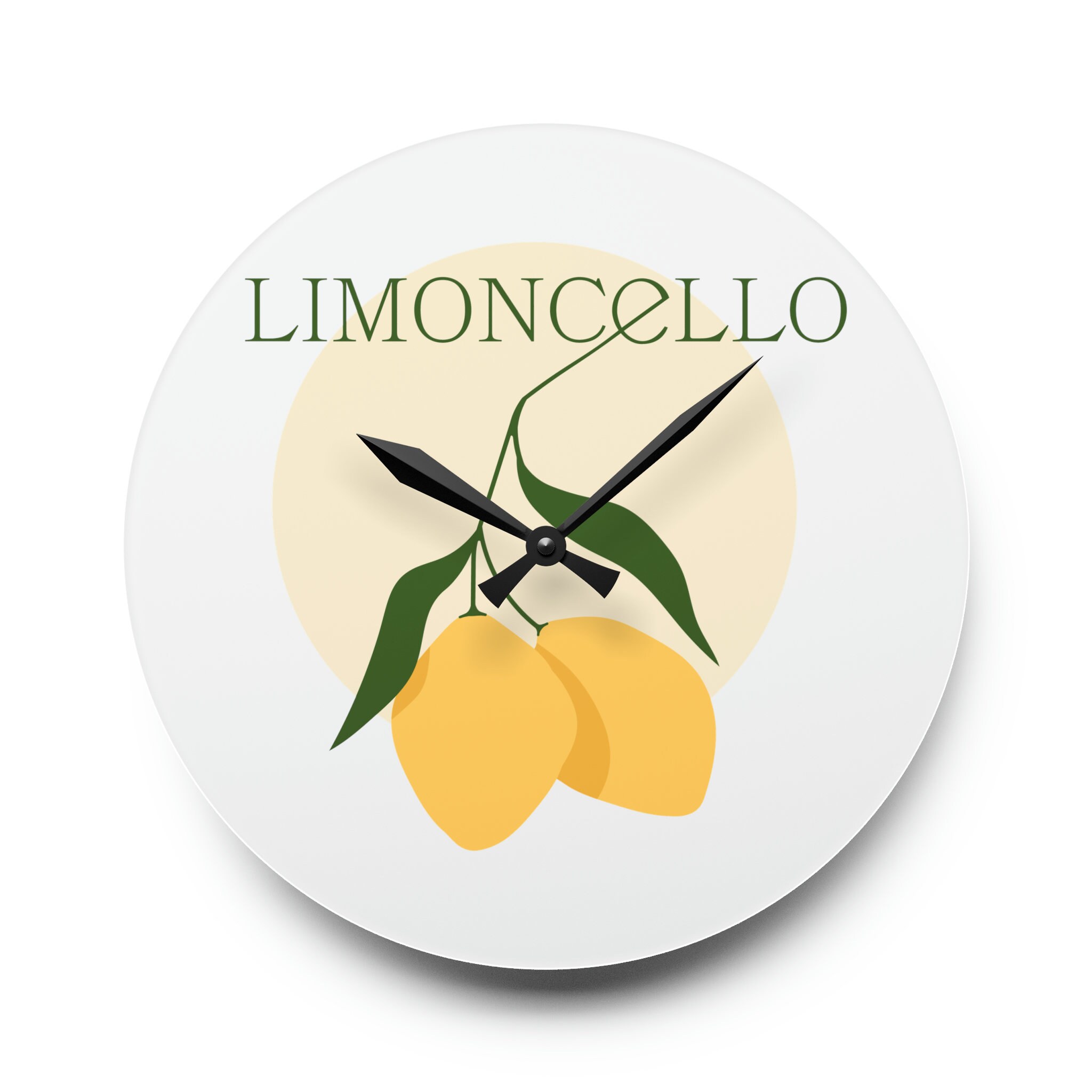Limoncello Chill Vibe Acrylic Wall Clock Square Clock and Circle Clock ...