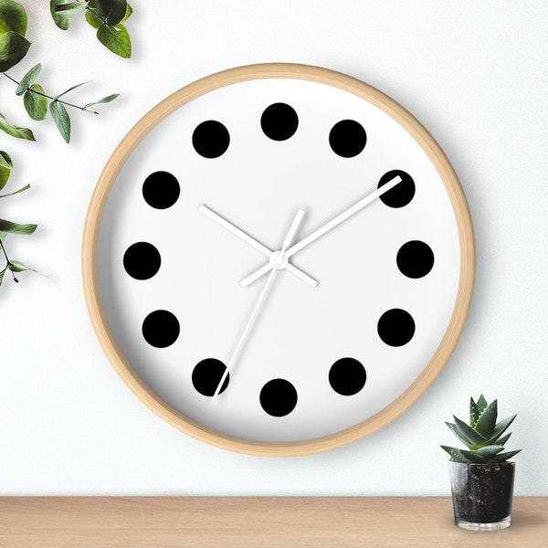 Polka Dot Clock - Etsy