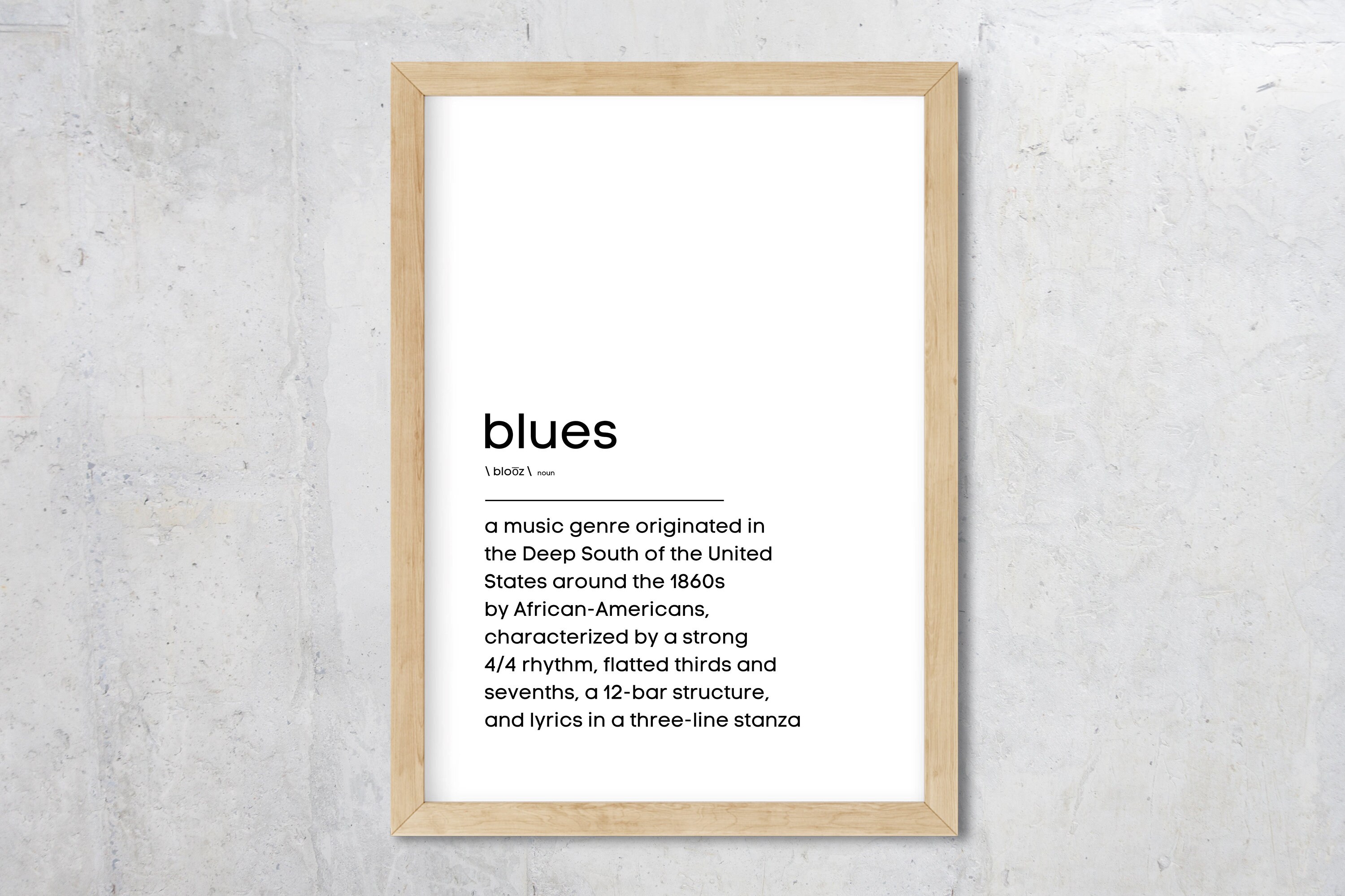 DIGITAL: Blues Print Blues Poster Music Print Music Poster Blues Music ...