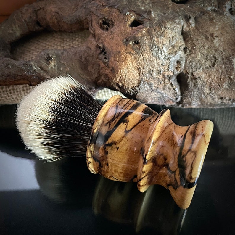 Stabilized Spalted Beech Tree Shaving Brush. 20 Mm Manchurian - Etsy