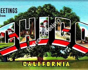 Greetings From Chico California Fridge Magnet - Etsy