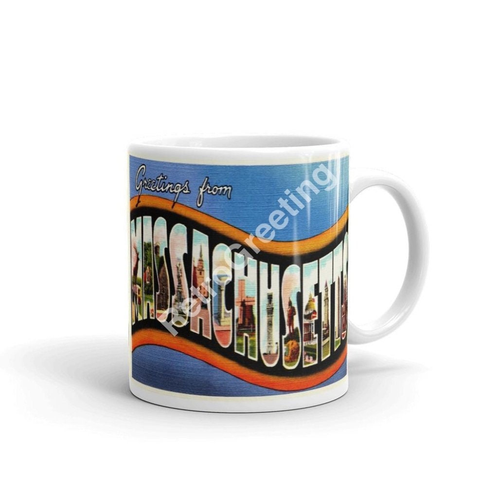 Home & Living Greetings From Fall River Massachusetts Coffee Mug ...