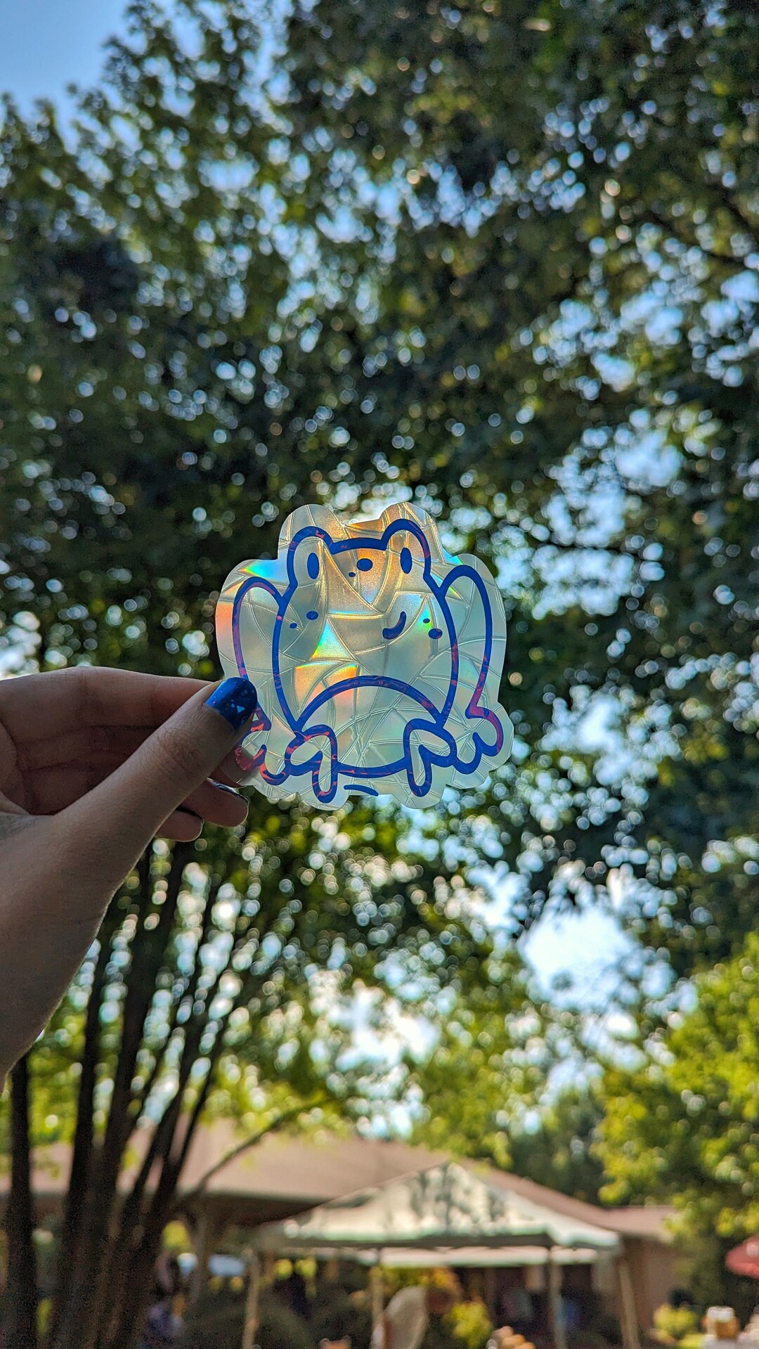 Little Frog Window Cling Sticker Rainbow Maker - Etsy