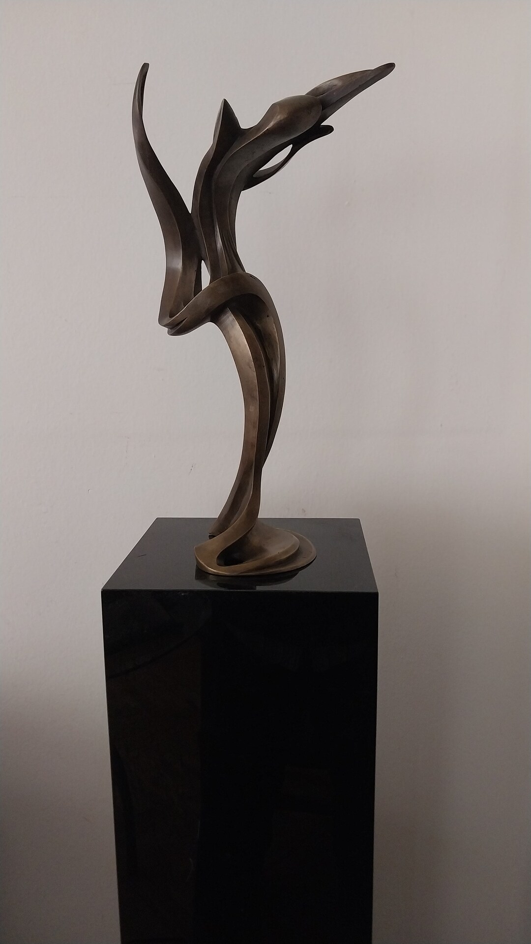 Captivating Abstract Bronze Sculpture, Soviet-moldovan Artist. A ...