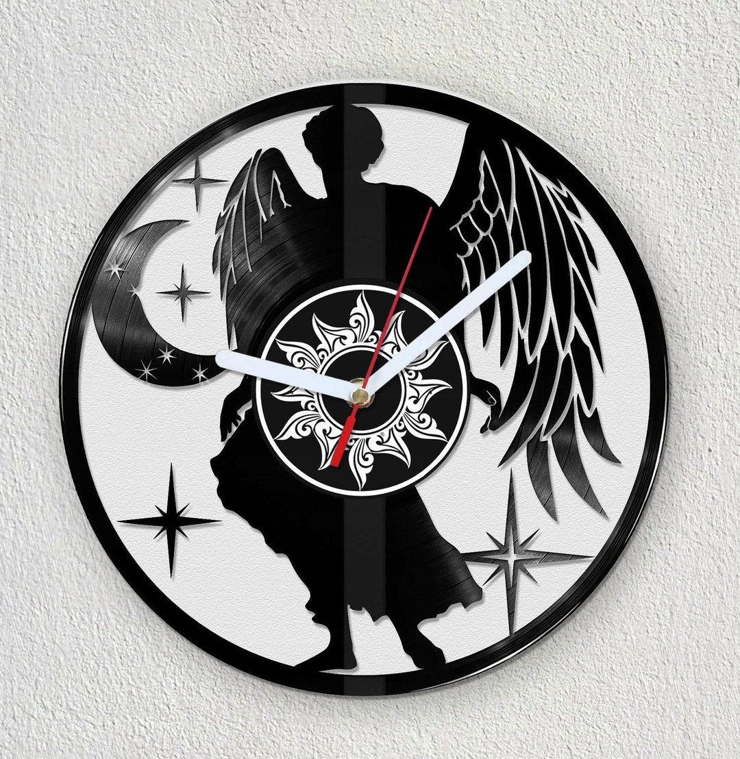 Angel Vinyl Record Wall Clock Gift Idea Art Decorate Home - Etsy
