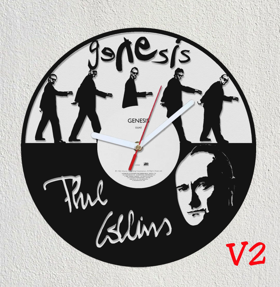Genesis Vinyl Record Wall Clock Gift Idea Art Decorate Home - Etsy