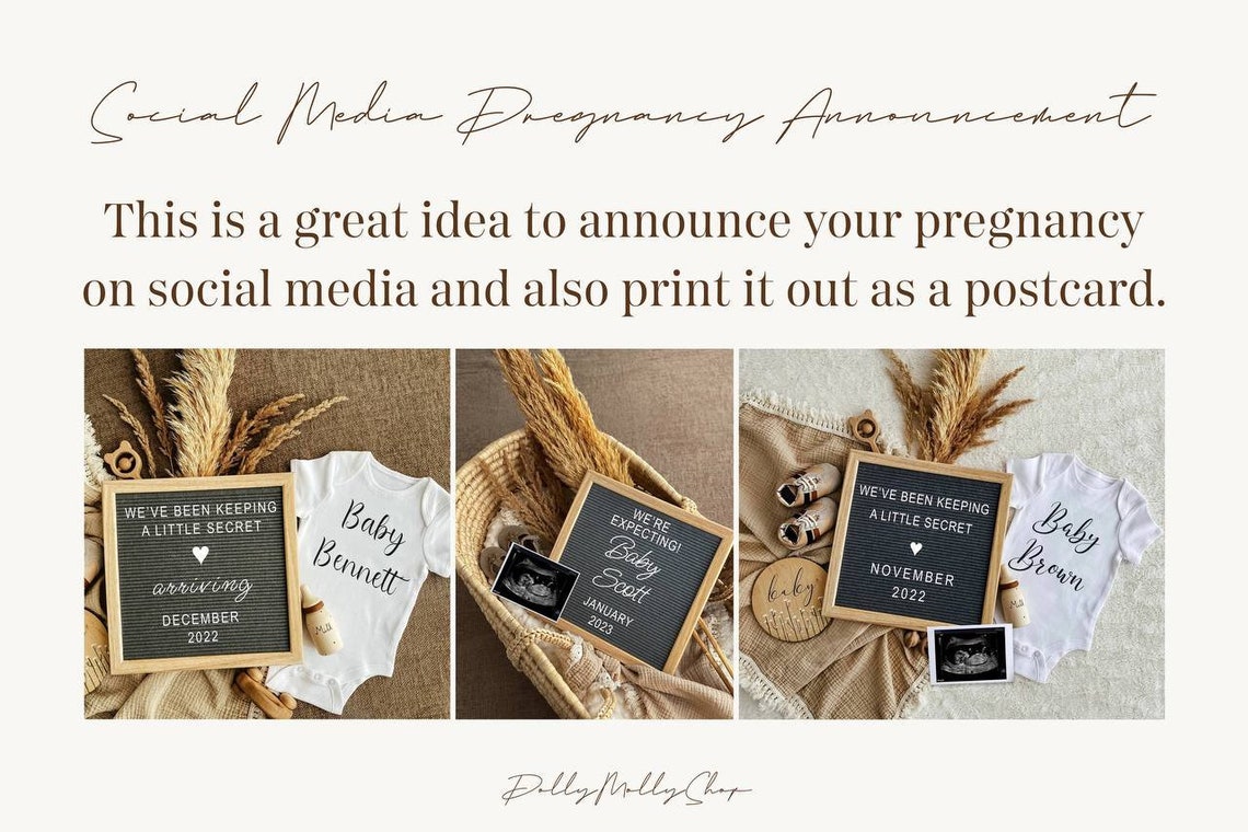Digital Pregnancy Announcement Gender Neutral Pregnancy - Etsy