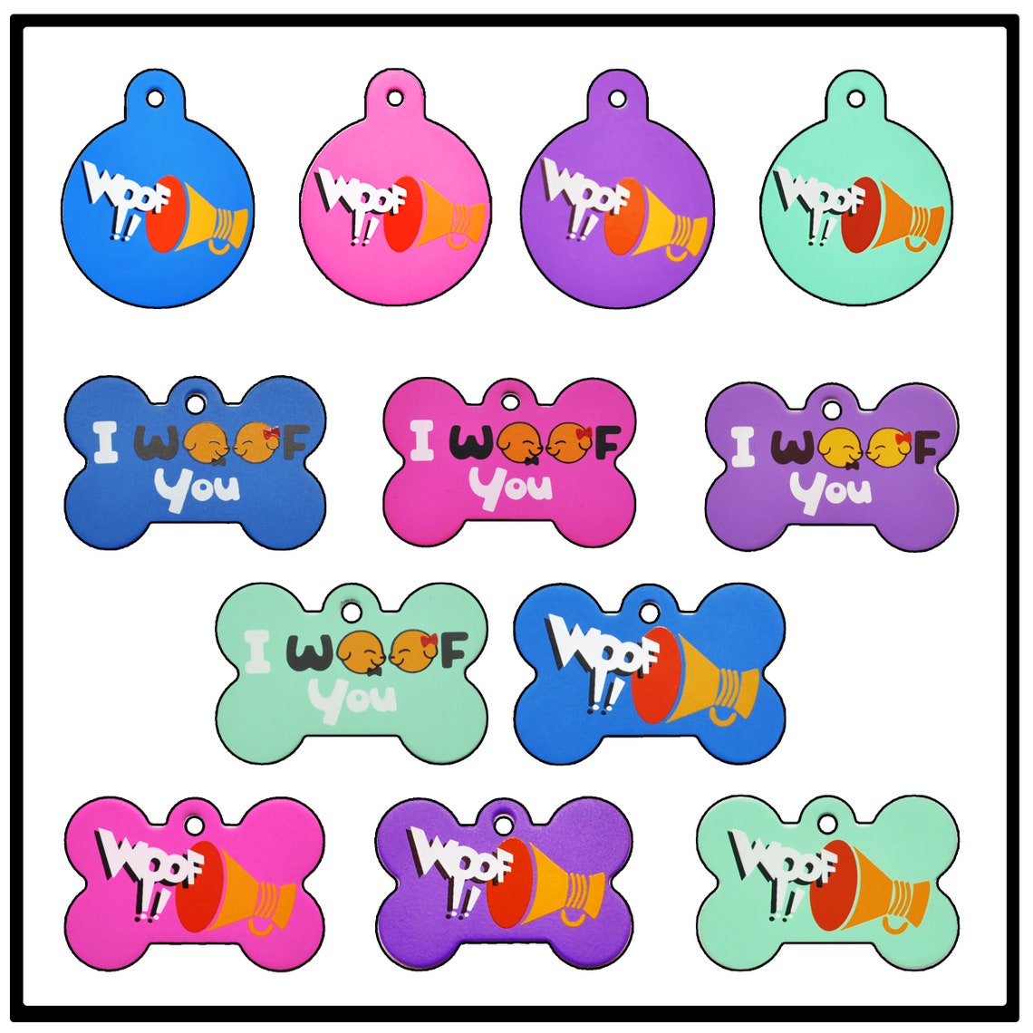 Dog Tag Dog Tag for Dogs Dog Name Tag Dog ID Tag Dog Tag | Etsy