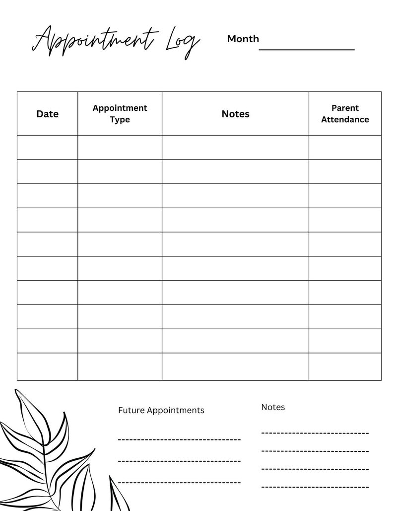 Foster Care Binder Printable *neutral* - Etsy
