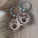 Pet Key Ring Paw Engraving With Name, Gift for Animal Lovers ...