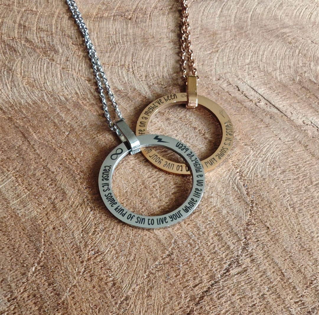 Lyrics Pendant 3zeilig Stainless Steel With Laser