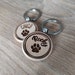 Pet Key Ring Paw Engraving With Name, Gift for Animal Lovers ...