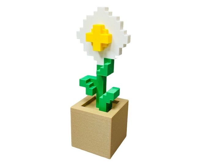 Minecraft Style Rose Custom Colors Desk Accessory Gift for Gamers ...