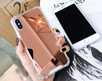 Rose gold phone case | Etsy