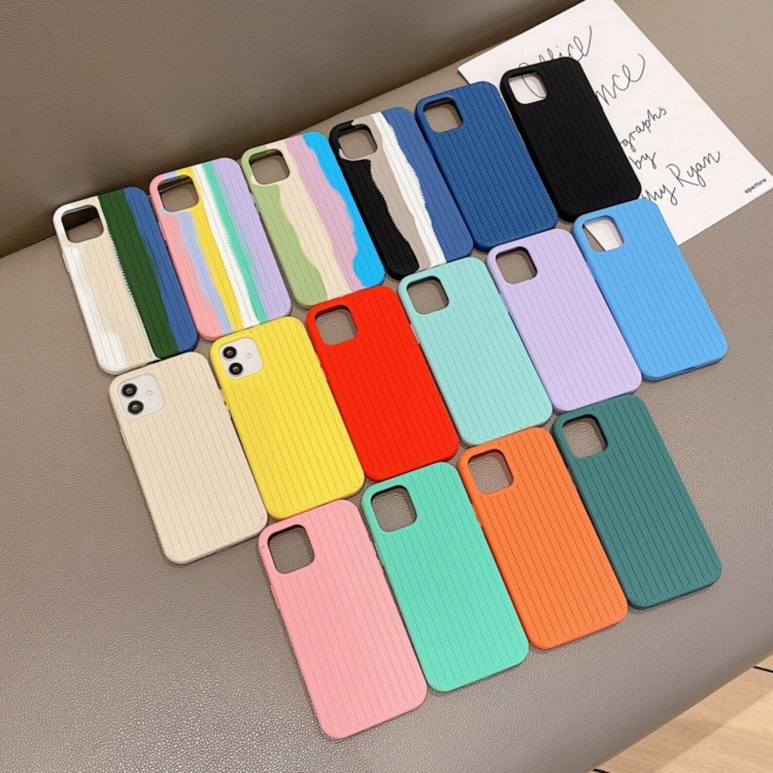 Colour Textured Iphone 13 Case Iphone 13 Pro Max Case Iphone - Etsy