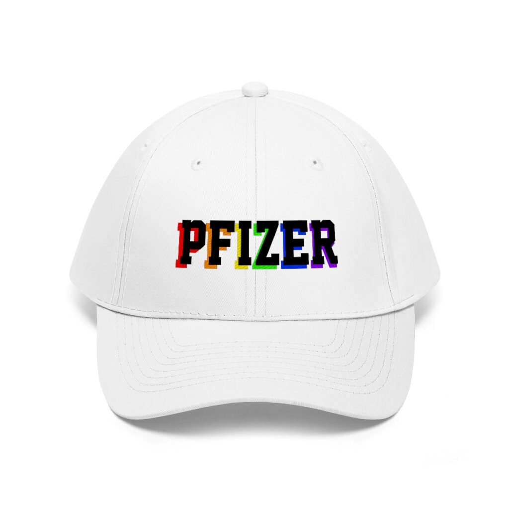 Pfizer/Moderna Rainbow Embroidered Hat | Etsy