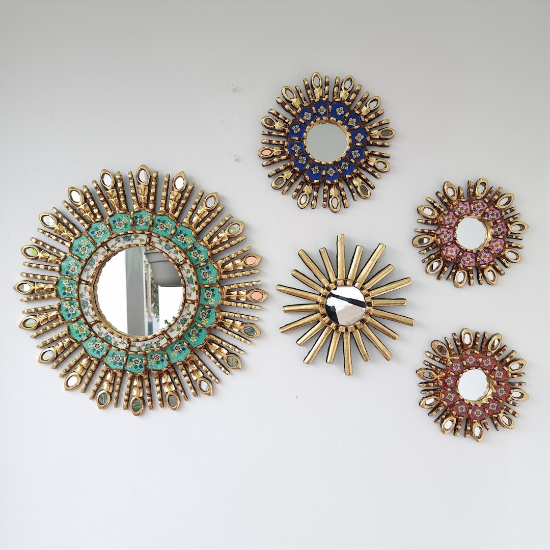 Peruvian Mirrors medieval Turquoise Wall Mirror Home Decoration ...