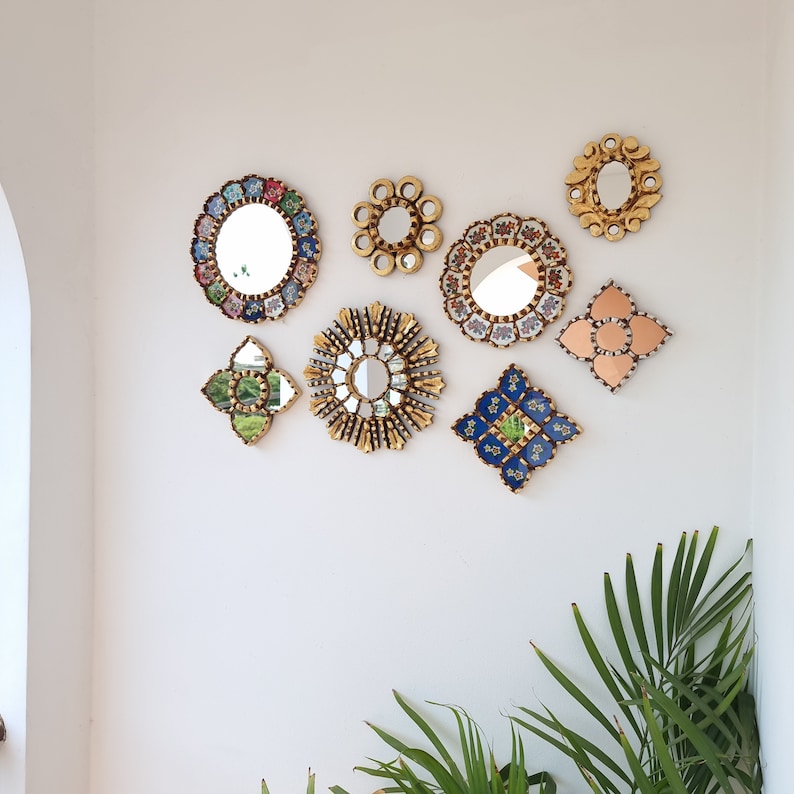 Peruvian Mirrors "rainbow Shell Collection" - Interior Decoration ...