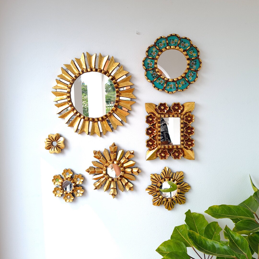Peruvian Mirrors sol Turquesa Interior Decoration Wall Mirror Home ...