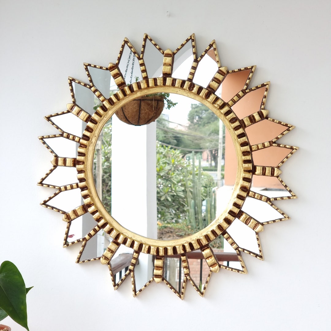 Peruvian Mirrors "mandala Estelar Gold "- Interior Decoration - Wall ...