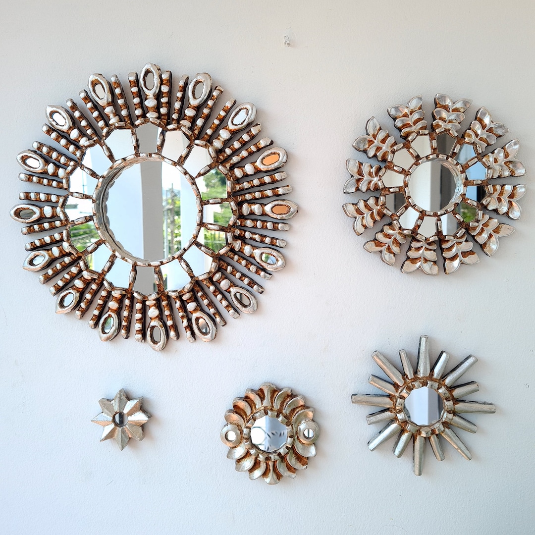 Peruvian Mirrors ojo Silver Interior Decoration Wall Mirror Home ...