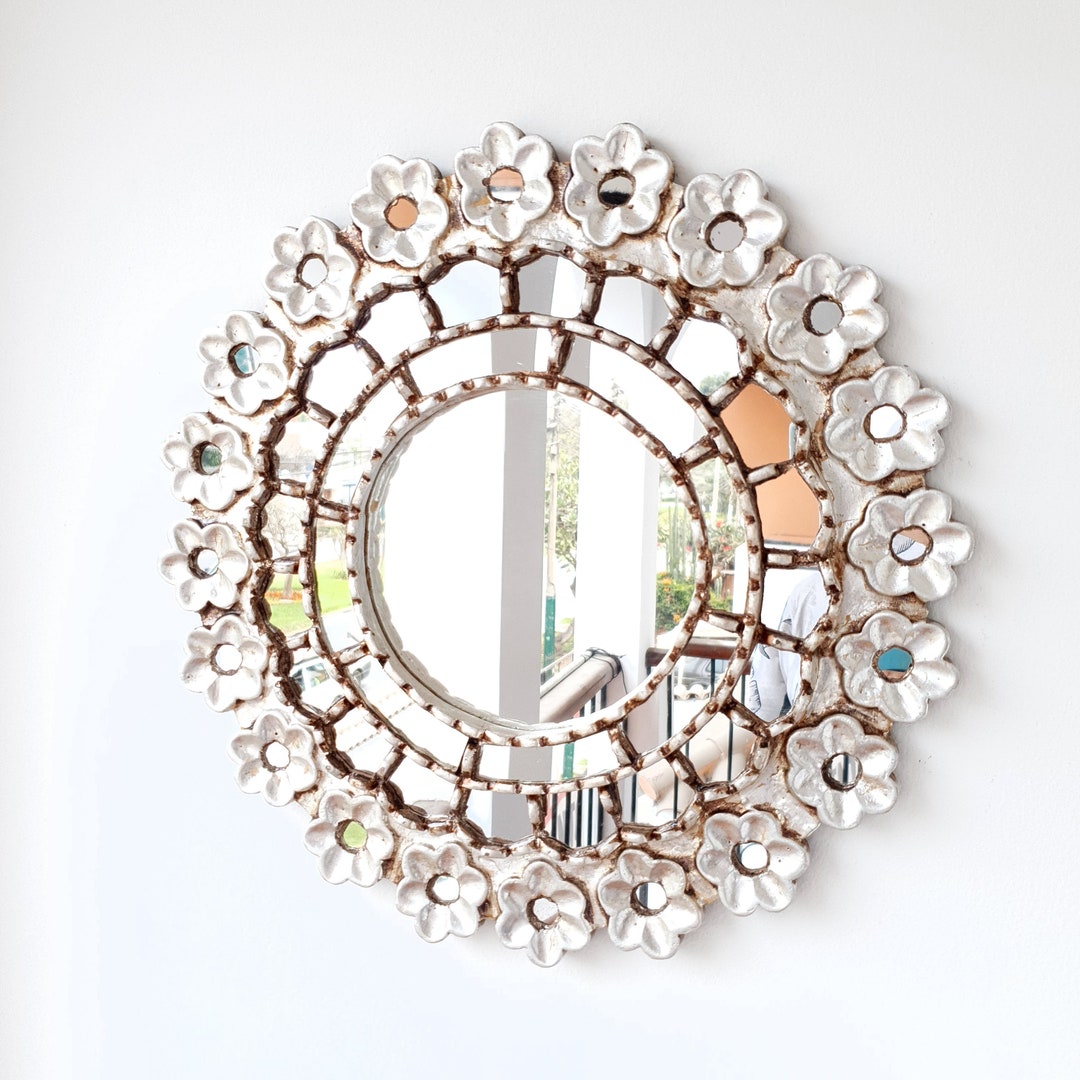 Peruvian Mirrors Pink 40cm Wall Mirror Home Decoration Decorative ...