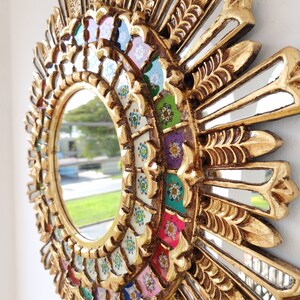 Peruvian Mirrors "royalty 78 Cm Multicolor Gold" - Interior Decoration ...