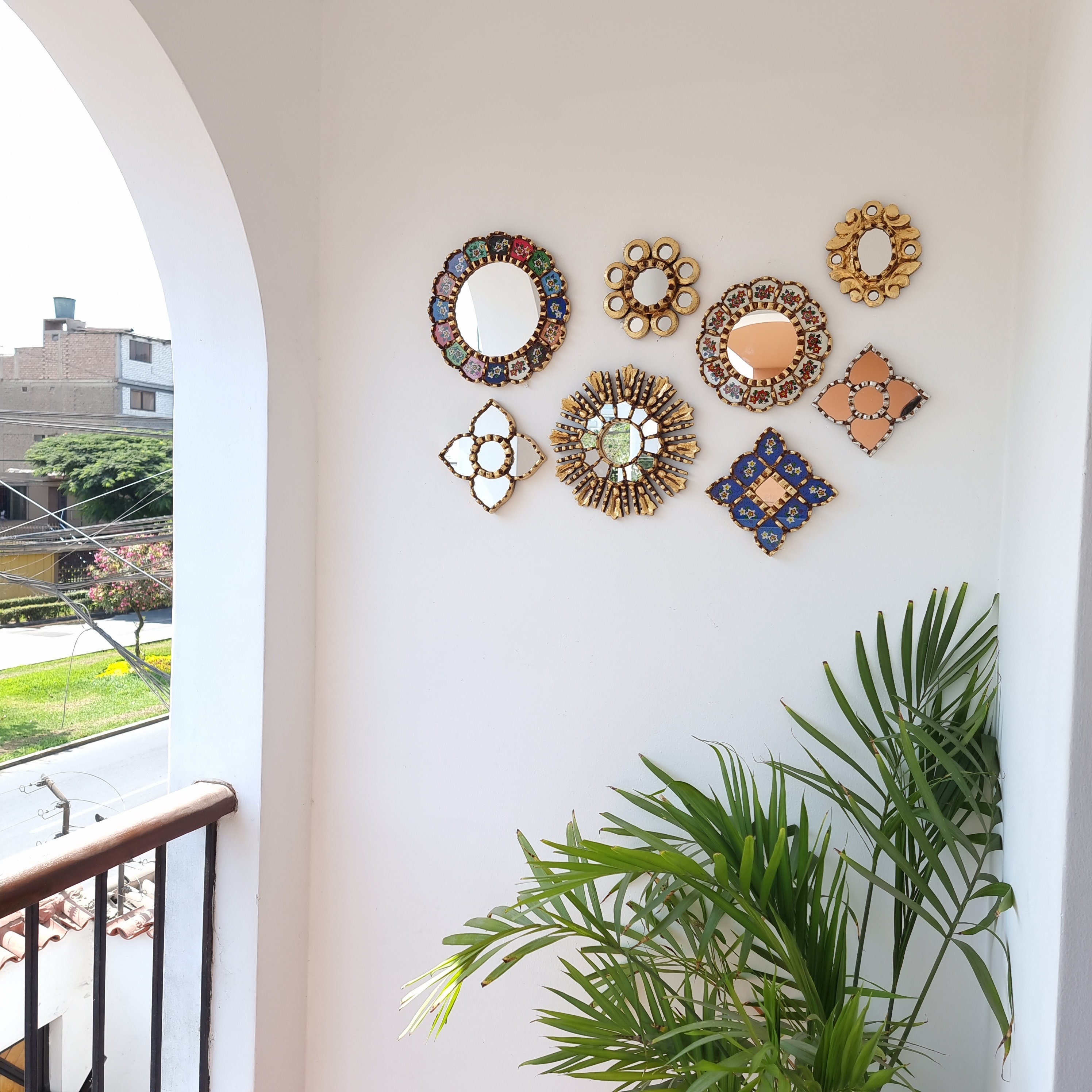 Peruvian Mirrors "rainbow Shell Collection" - Interior Decoration ...