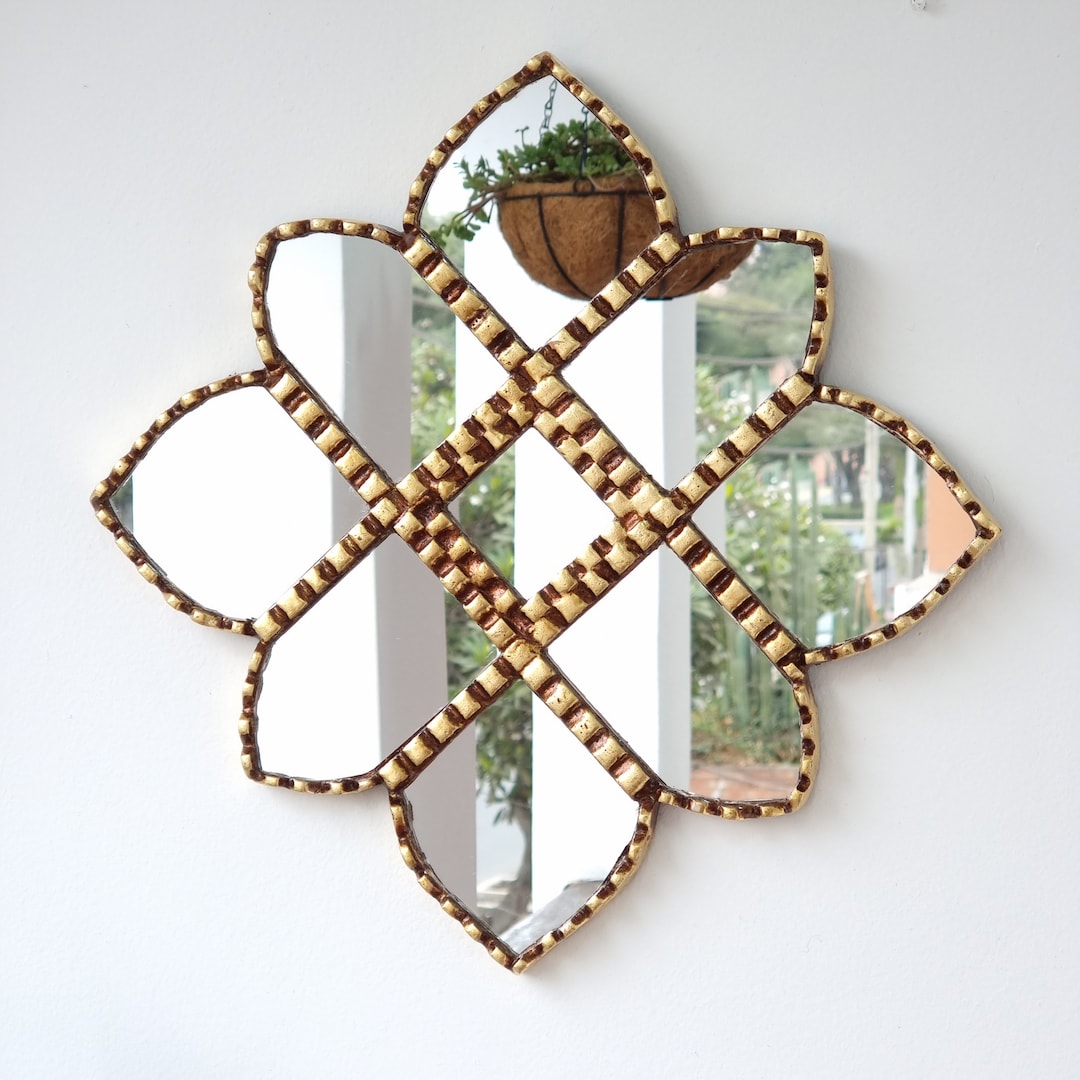 Peruvian Mirrors " Mandala Estelar Gold " - Wall Mirror - Home ...