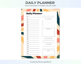 Digital Planner, PRINTABLE, One-time Download, Organisation, Daily ...