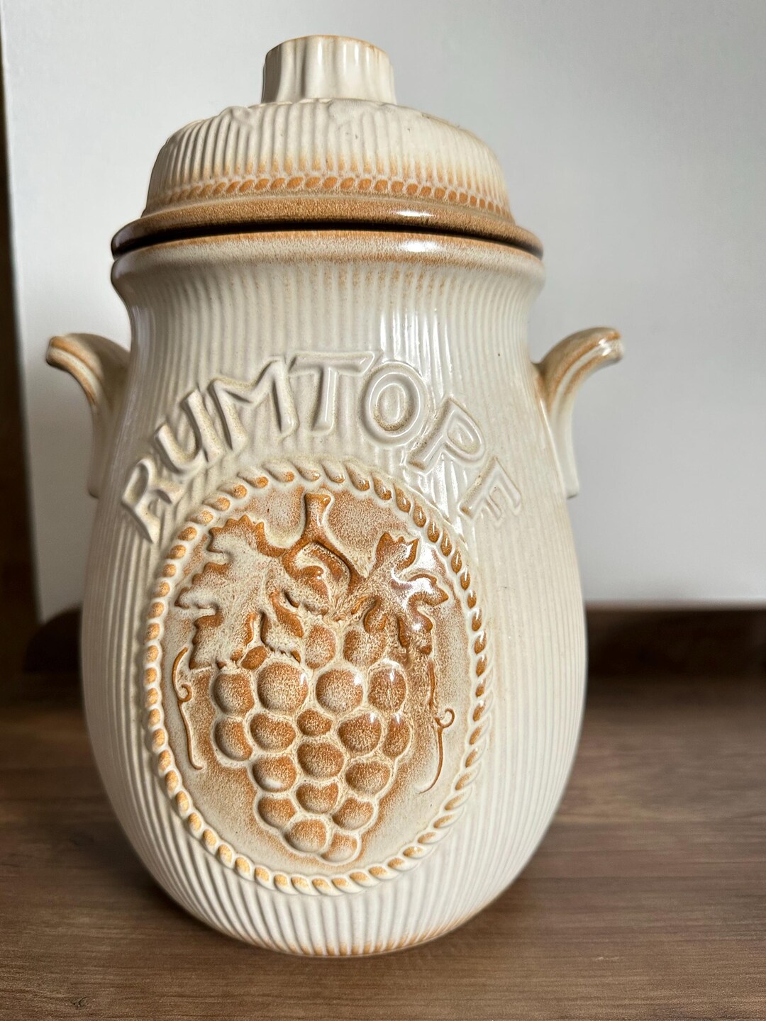 Vintage Rumtopf Jar With Lid, Cottage Kitchen Decor, Decorative Jars - Etsy