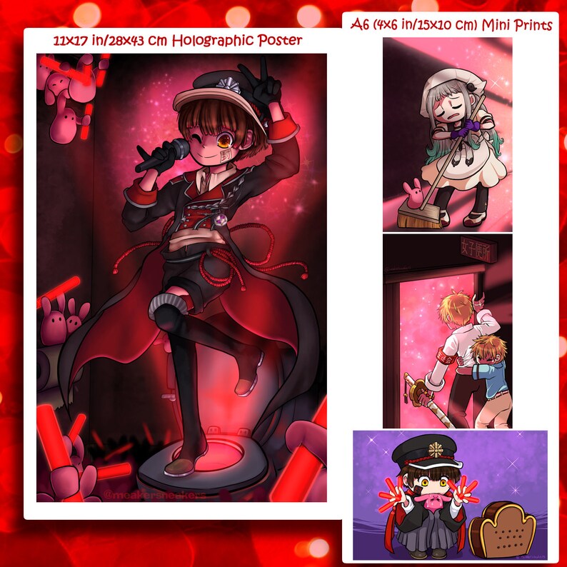 TBHK Toilet Concert Holographic Print & Postcard Set - Etsy