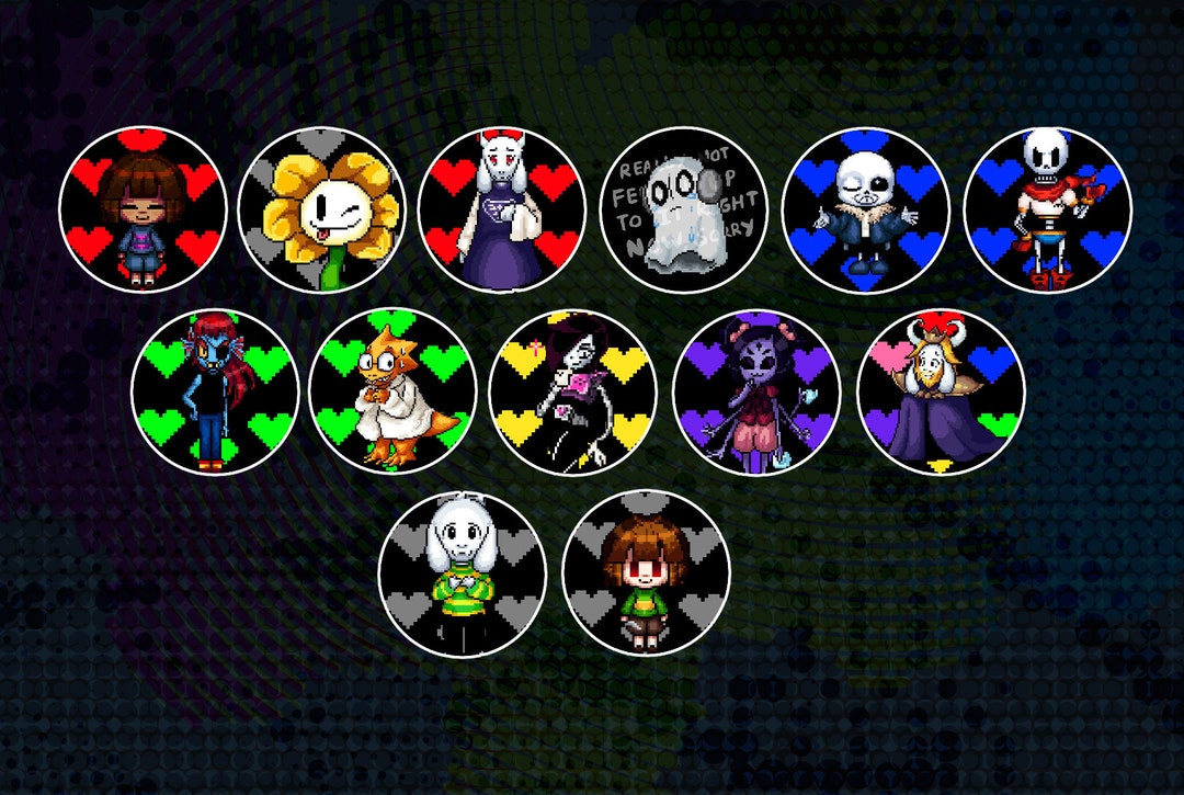 Undertale Buttons - Etsy