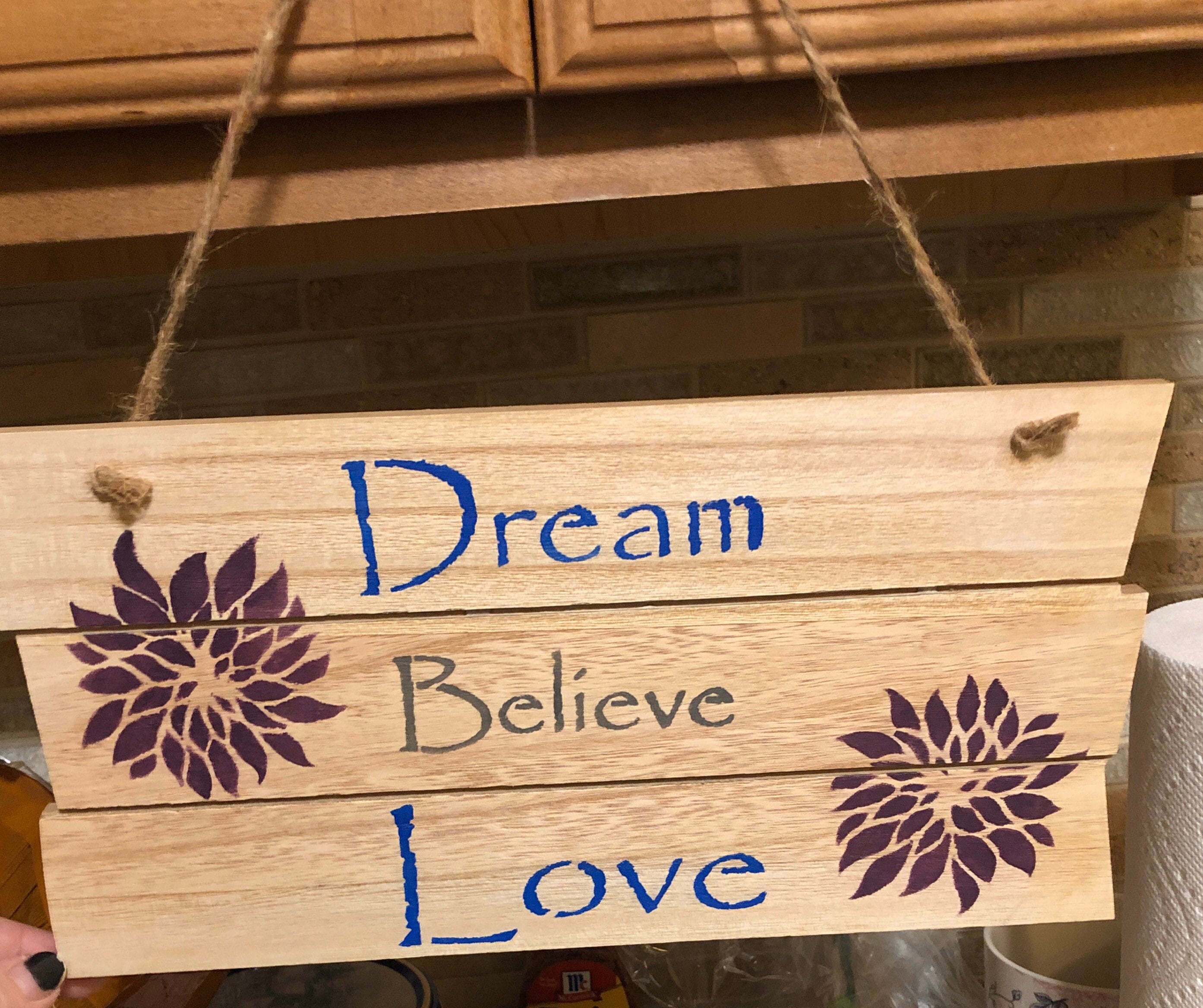 Three Word Wooden Sign - Etsy