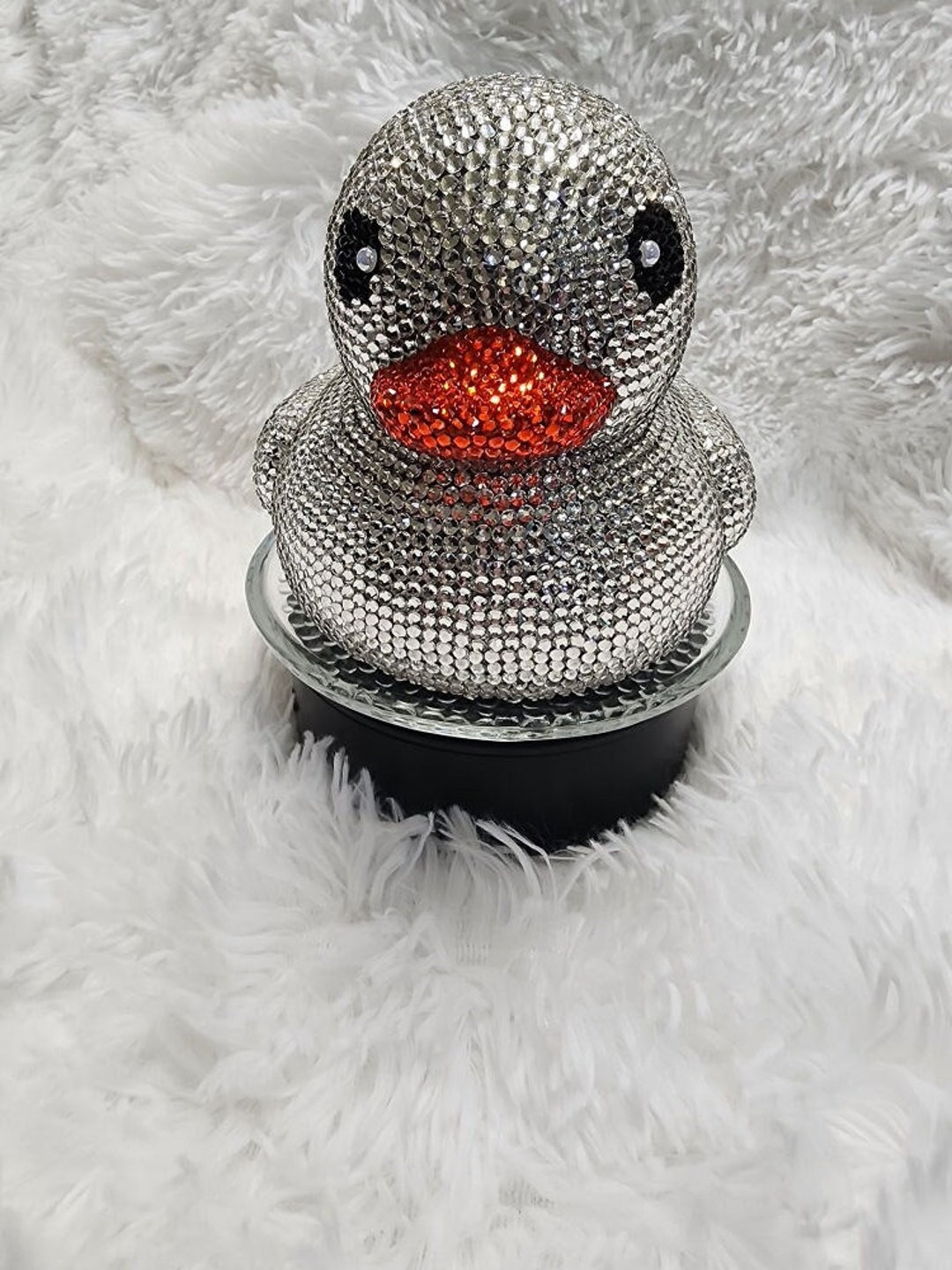 Custom Bling Glitter All Glass Rhinestone Jumbo Duck - Car Decor ...