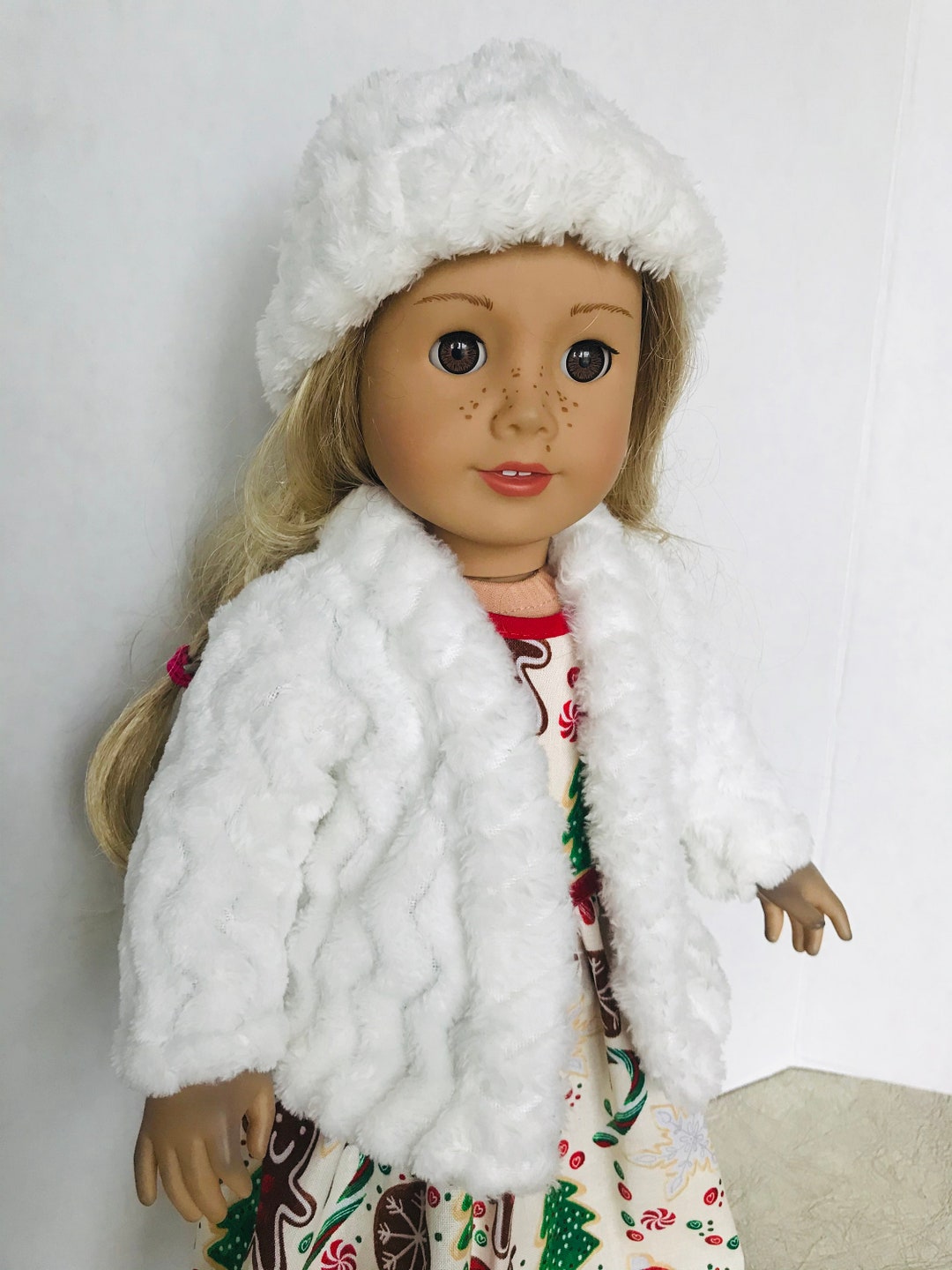 18 Inch Doll Holiday Fur Coat and Cap - Etsy
