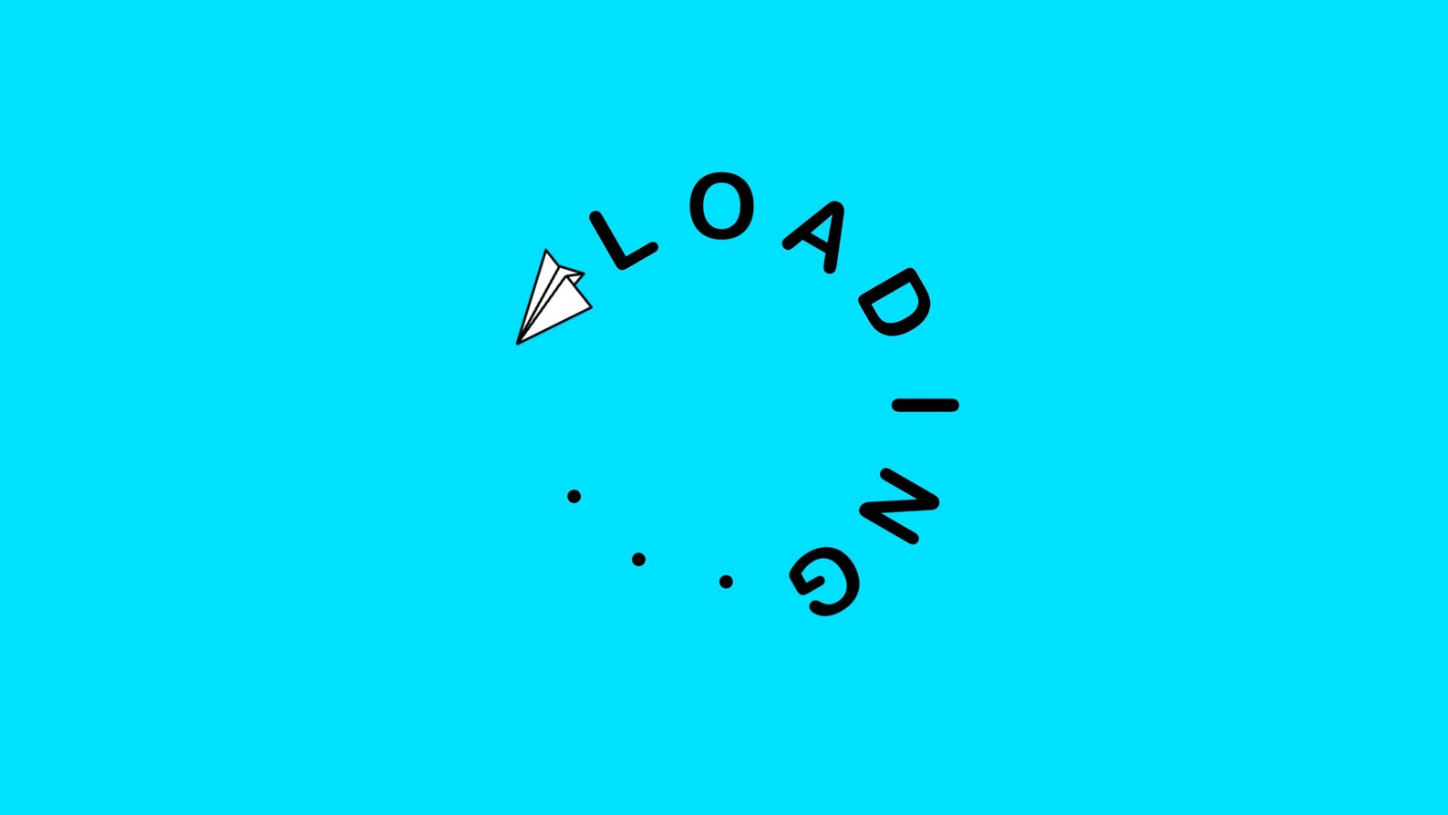 Instant Download Animation. Loading Animation Paper Plane With Text. 2 ...