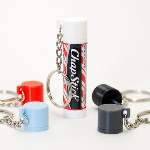 3D Printed Chapstick Keychain Holder - Lip Balm Carrier - Etsy