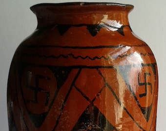 Native American Navajo Red Clay Seed Pot by Elaine Begay8421 - Etsy